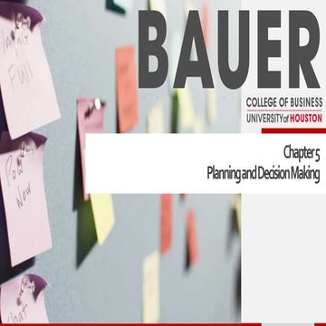 Chapter 5 planning and decision making (part 1) | PPT
