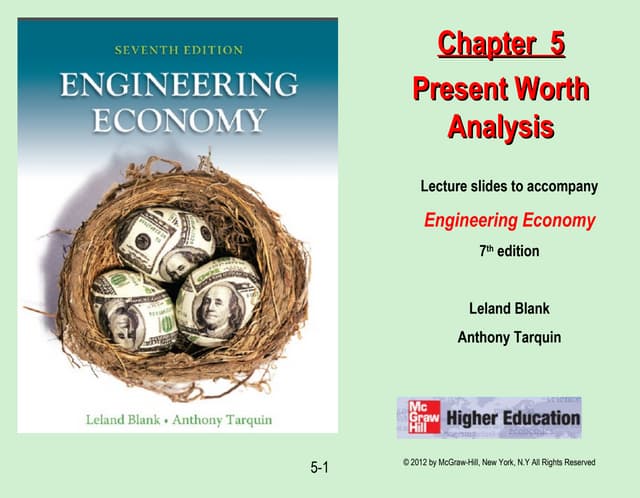 Chapter 5 present worth analysis -with examples | PPT