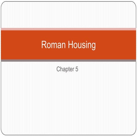 Houses in ancient Rome | PPT