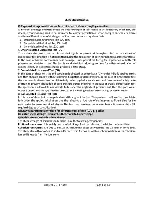 Chapter 6 earth pressure | PDF