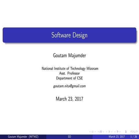 Chapter 5 software design | PDF