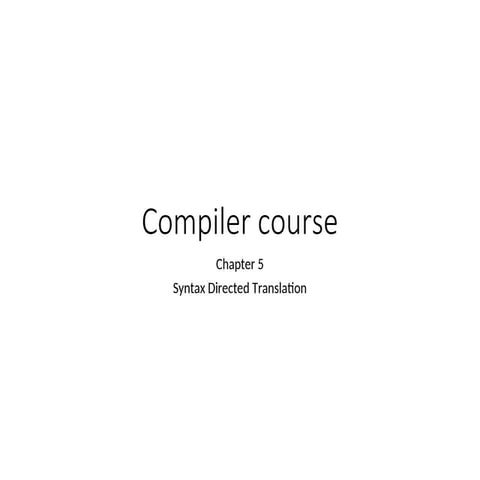 Compiler Design UNIT III PPT (SDD, SDT).pdf