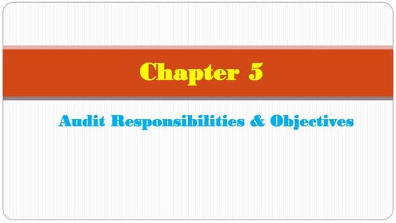Auditing principles and practices, chapter 2 | PPTX