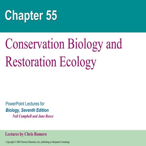 Conservation Biology and Restoration Ecology: Addressing the ...