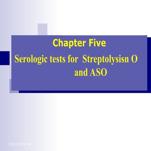 Chapter 5 ASO Serology.ppt inflamation serology | PPT