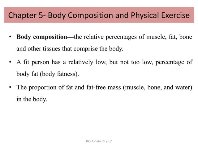 Body composition analysis | PPTX