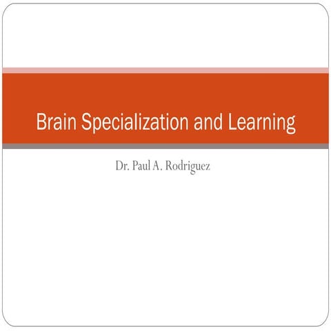 Brain lateralization | PPTX