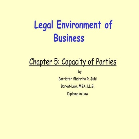 Chapter 5 Capacities of parties business law.pptx