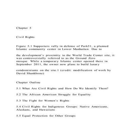 Civil rights chapter 5 | PPT