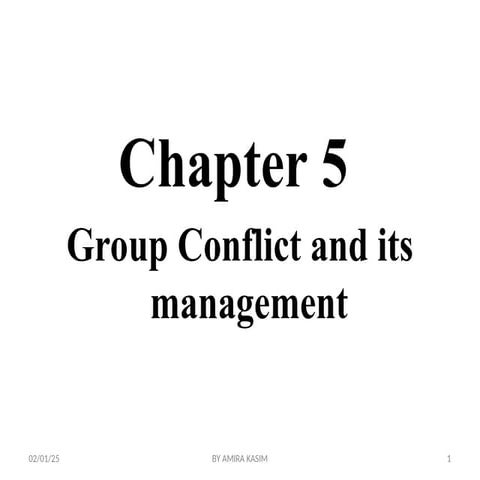 chapter 5 Conflict and itsMgt (1).pptnew new | PPT