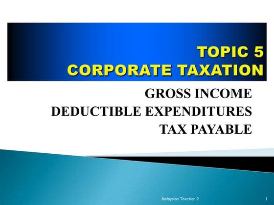 Company tax computation format | PDF