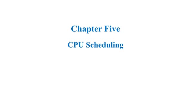 Chapter 5 Cpu Schedulingppt