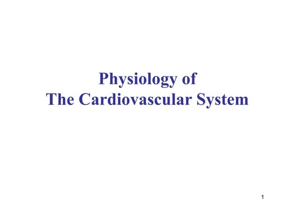 Heart physiology summary powerpoint slides | PPT