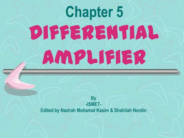 Differential amplifier | PPTX