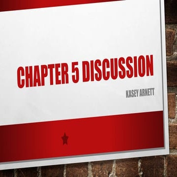 Chapter 5 Discussion Presentation | PPTX
