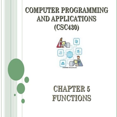 Chapter 5 Function VBA for csc430 for degree uitm | PPT