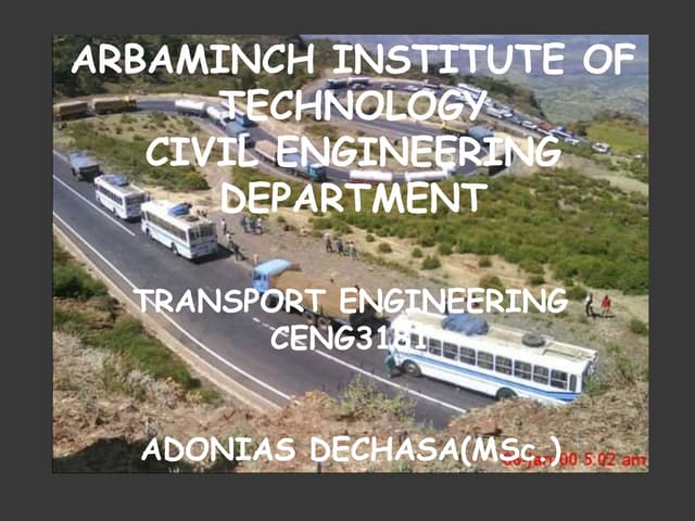 Level of Service(LOS) of a road with Calculation Method | PDF