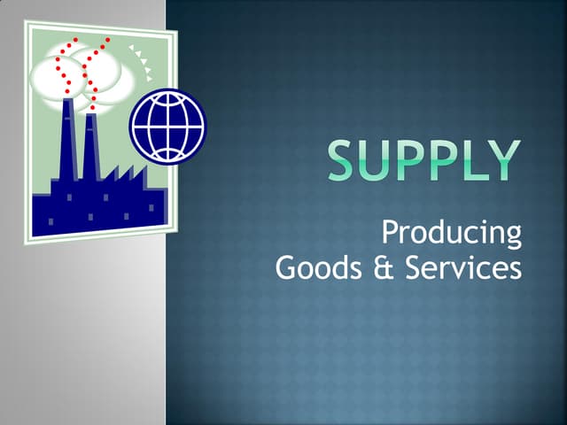 Economics: Chapter 5 | PPTX