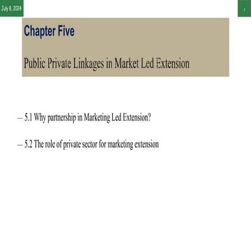 Chapter_5 Lecture.pptx Agricultural Marketing Extension | PPT