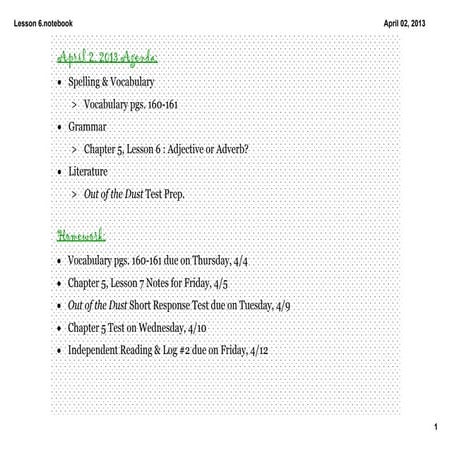 Chapter 5, lesson 6 | PDF