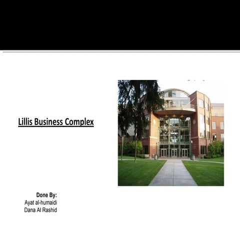 GreenStudio - Chapter 5 Lillis Business Complex | PPT
