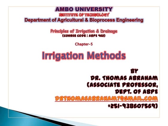 Introduction with weirs flumes and orifices | PPT