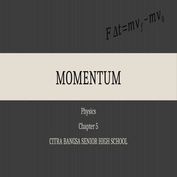 MOMENTUM, IMPULSE AND COLLISION | PPTX