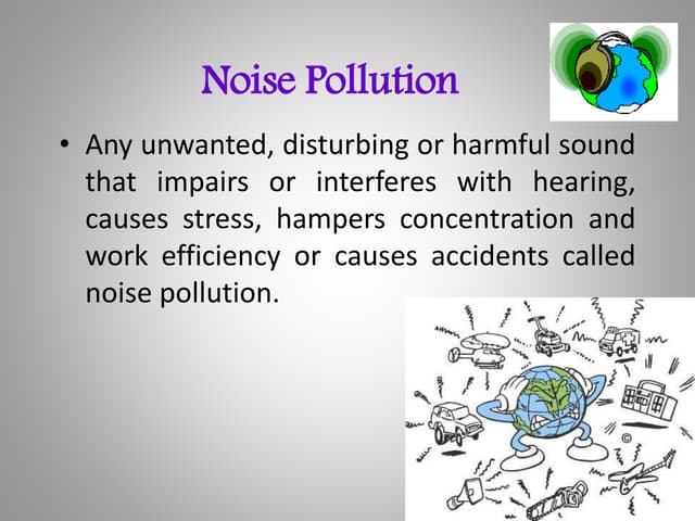 Noise pollution