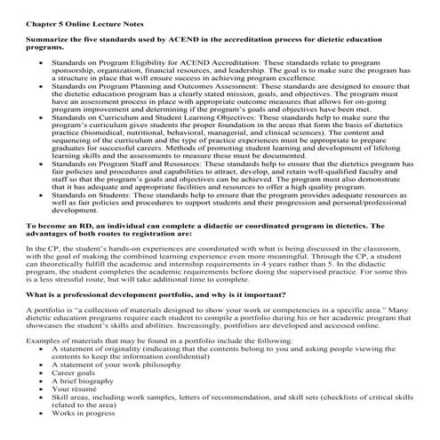 Chapter 5 Online Lecture Notes | PDF