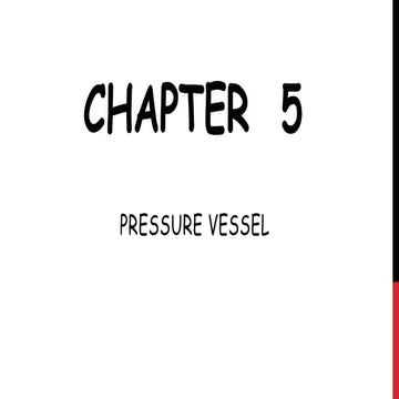 Chapter 5 pressure vessel | PPTX | Physics | Science