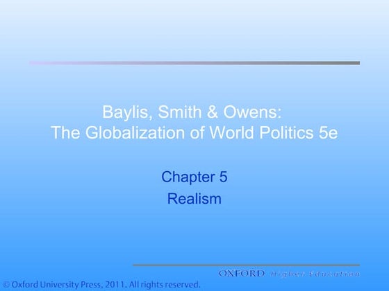 International relations theory realism and various prescription upsc ...