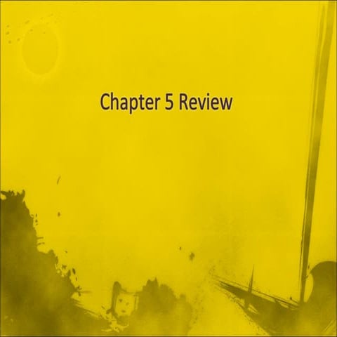 Chapter 5 Review | PPT