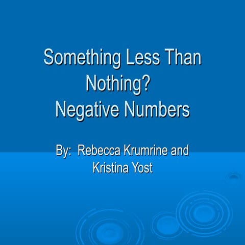 Chapter 5 something less than nothing | PPT