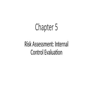 Chapter 5 (Student Version FULL)_COSO.pptx Audit | PPTX