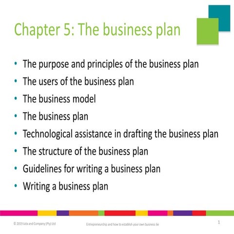 Chapter 5_ The business plan.ppt