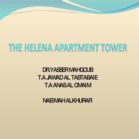 GreenStudio - Chapter 5 The Helena Apartment Tower Final | PPT