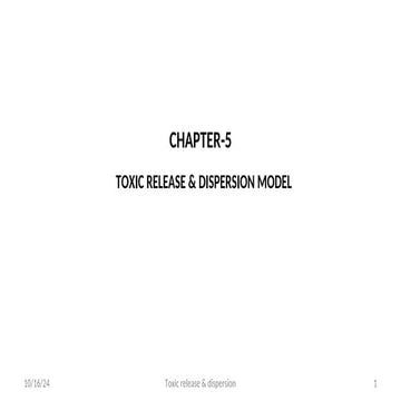 Chapter 5_Toxi release & Dispersion modeling.ppt