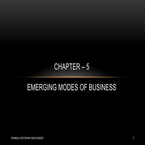Business - Emerging Modes | PDF