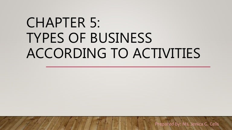 Chapter 5 Types Of Business According To Activities chapter-5-types-of-business-according-to-activities