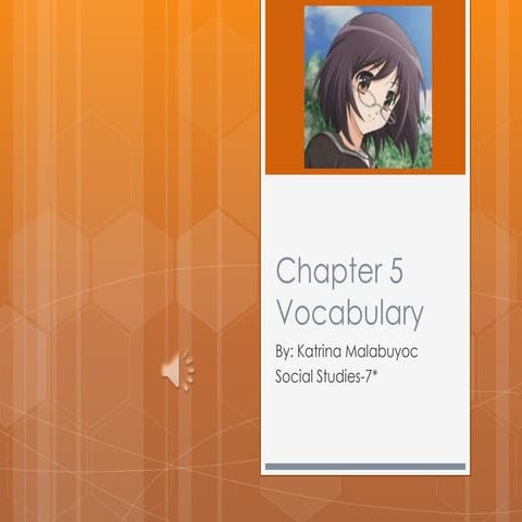 Chapter 5 Vocabulary | PPT