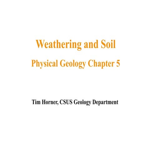 chapter 5 weathering in sedimentary rocks | PPT