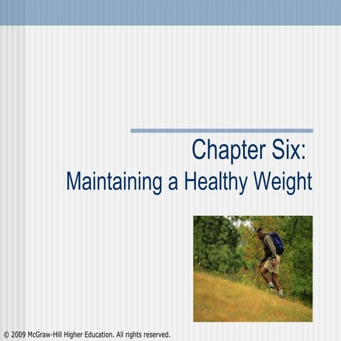Maintaining a Healthy Weight | PPT | Weight Loss | Healthy Living