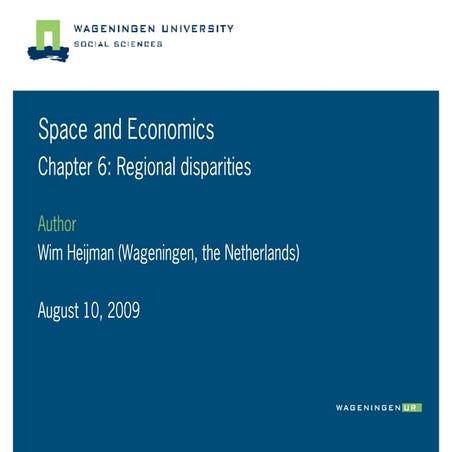 Chapter 6: Regional Disparities | PDF
