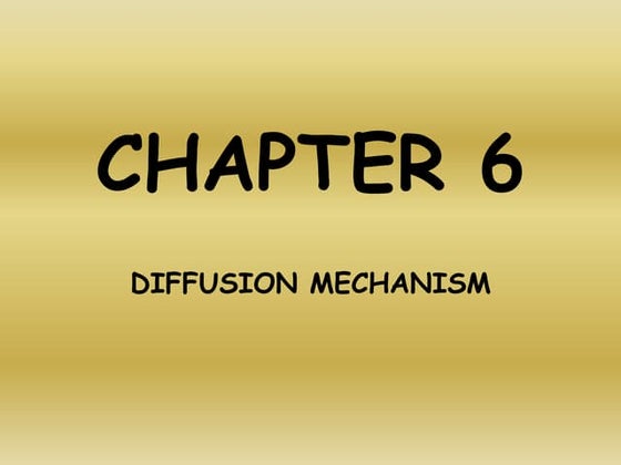 Chapter 05 diffusion | PDF
