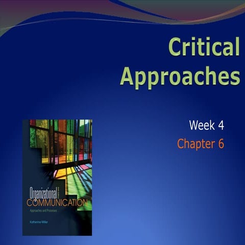 Critical Approaches | PPT