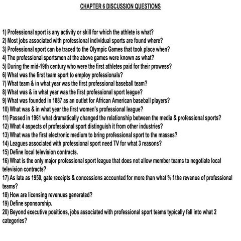 Chapter 6 | PPTX | Baseball | Sports