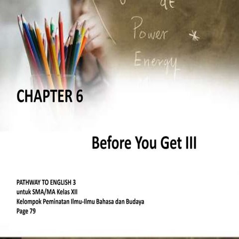 Chapter 6 After, before, when | PPTX