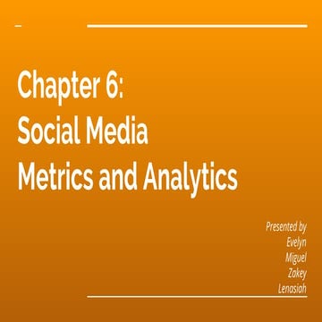 Chapter 6: Social Media Metrics and Analytics | PDF
