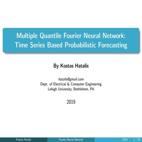 Multiple Quantile Fourier Neural Network | PDF