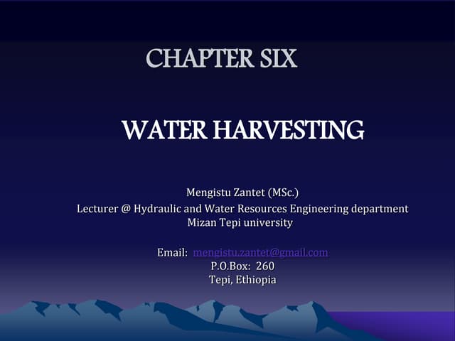 Hydrologic Design of a Percolation Tank | PDF